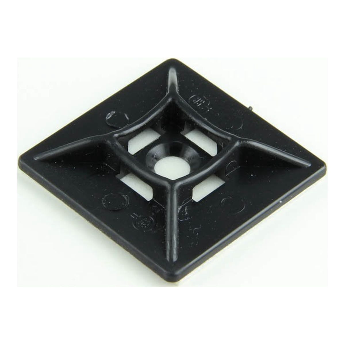 1.12" UV Black Super-Stick Cable Tie Mounts - (pack of 25) - Walmart ...