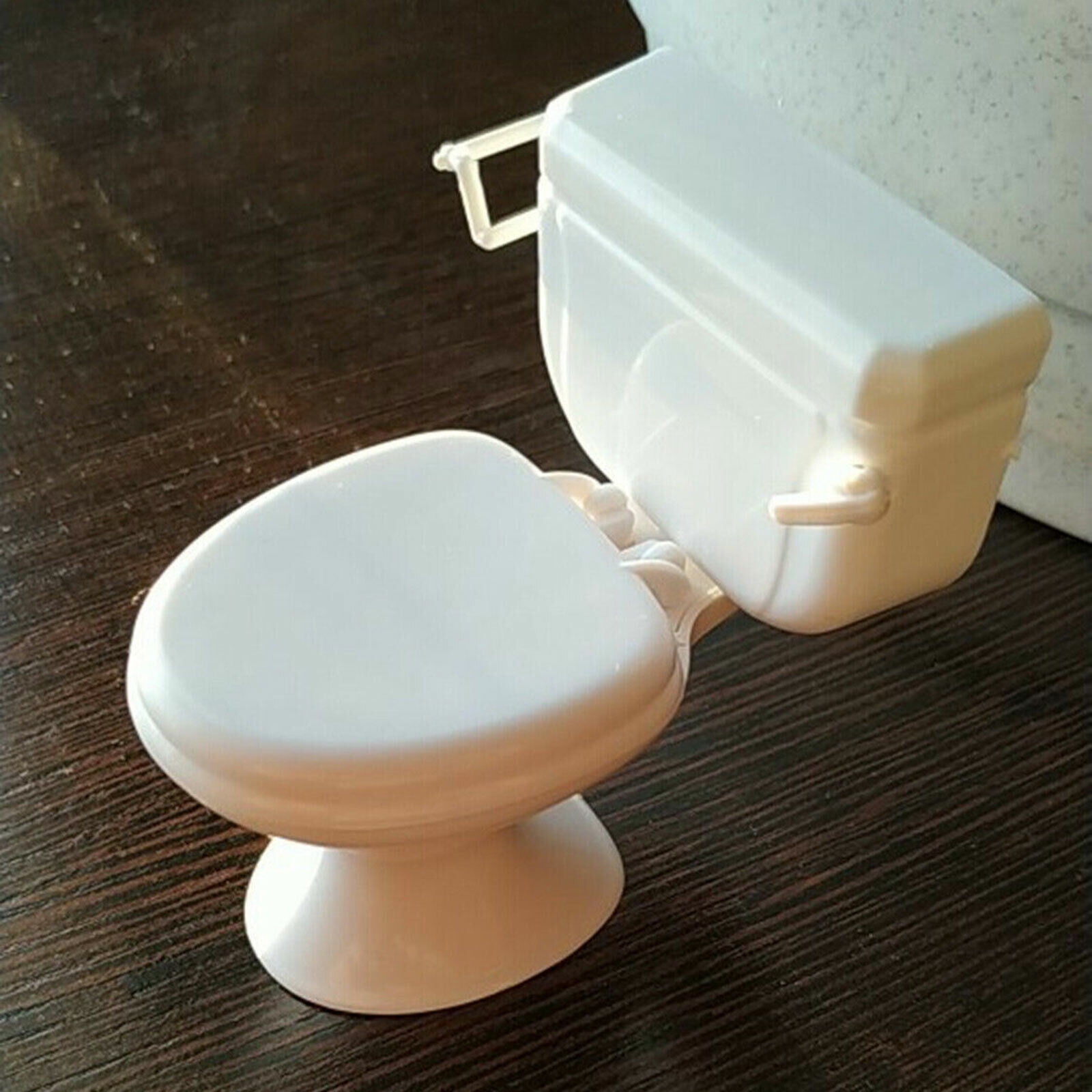 1:12 Water Closet PVC Toy Toilet Dollhouse Furniture Model Bathroom ...