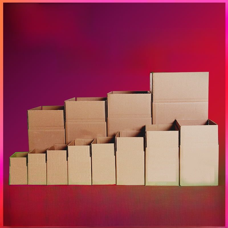 1-12 packing postal carton Express Box square half high box carton ...