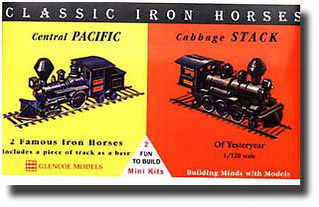 1/120 Classic Iron Horse Locos Central Pacific & Cabbage Stack ...