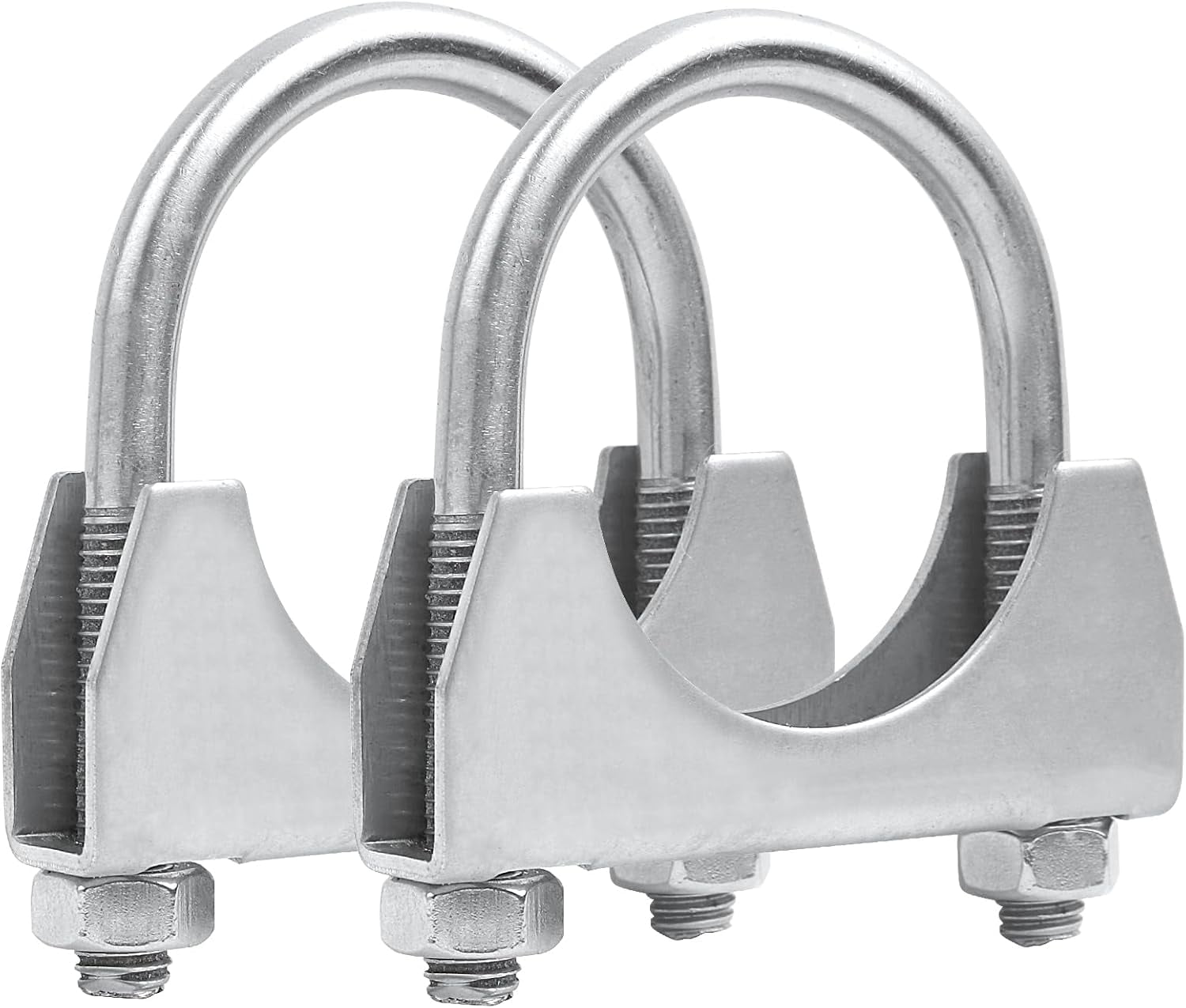 1.125" Exhaust U Clamps 1-1/8 inch - Saddle Style Muffler U-Bolt Clamp ...