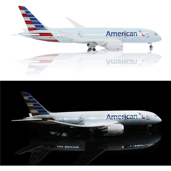 1/130 Airplane Boeing 787 Plane Model American Airline Collection with ...