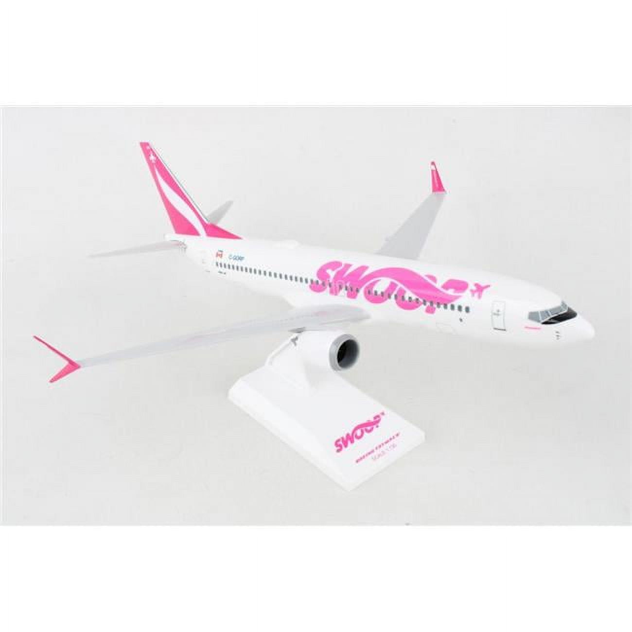 1-130 Scale Swoop Boeing 737-MAX8 C-GROP Desk Display Model Airplane ...