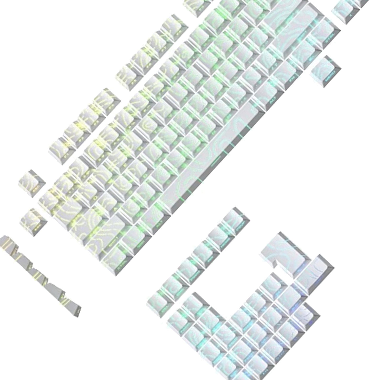 1. 133Key Gradient Side-Print Topographic Keycaps, Contour4.0 Design ...
