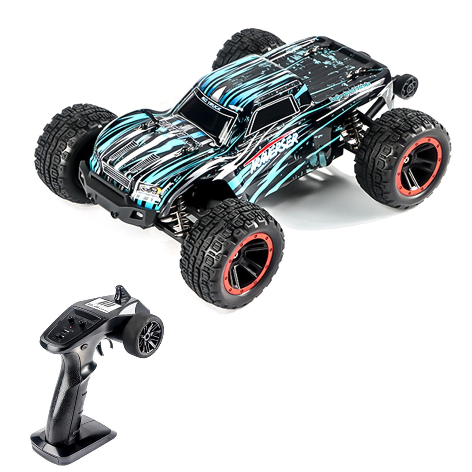 1:14 4WD Remote Control Truck 40km/h Off-Road Vehicle with LED ...