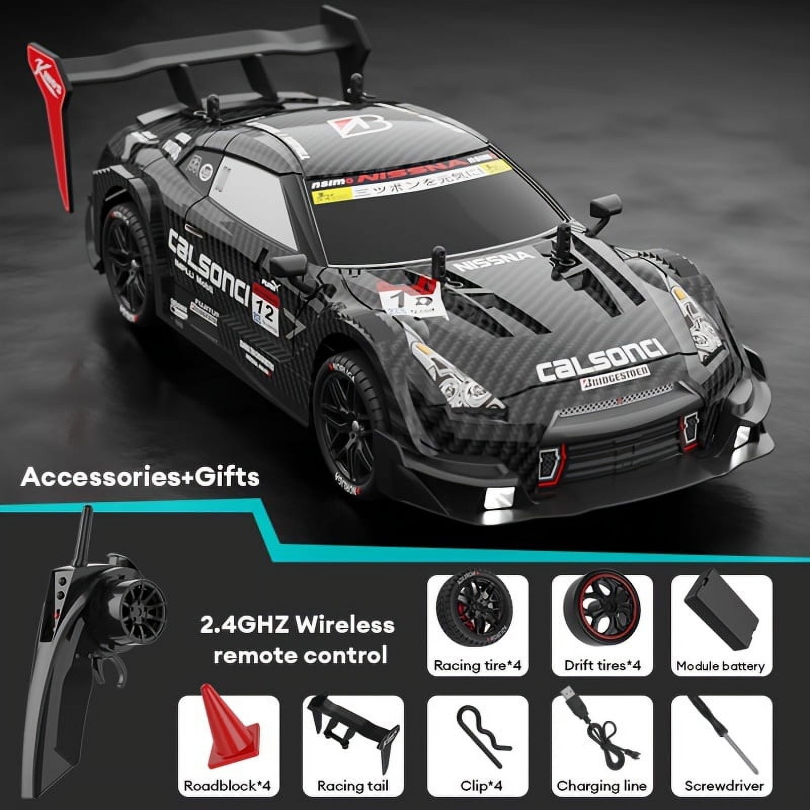 1 14 RC High-speed Drift Car 2.4G Wireless Remote Control Four-wheel ...