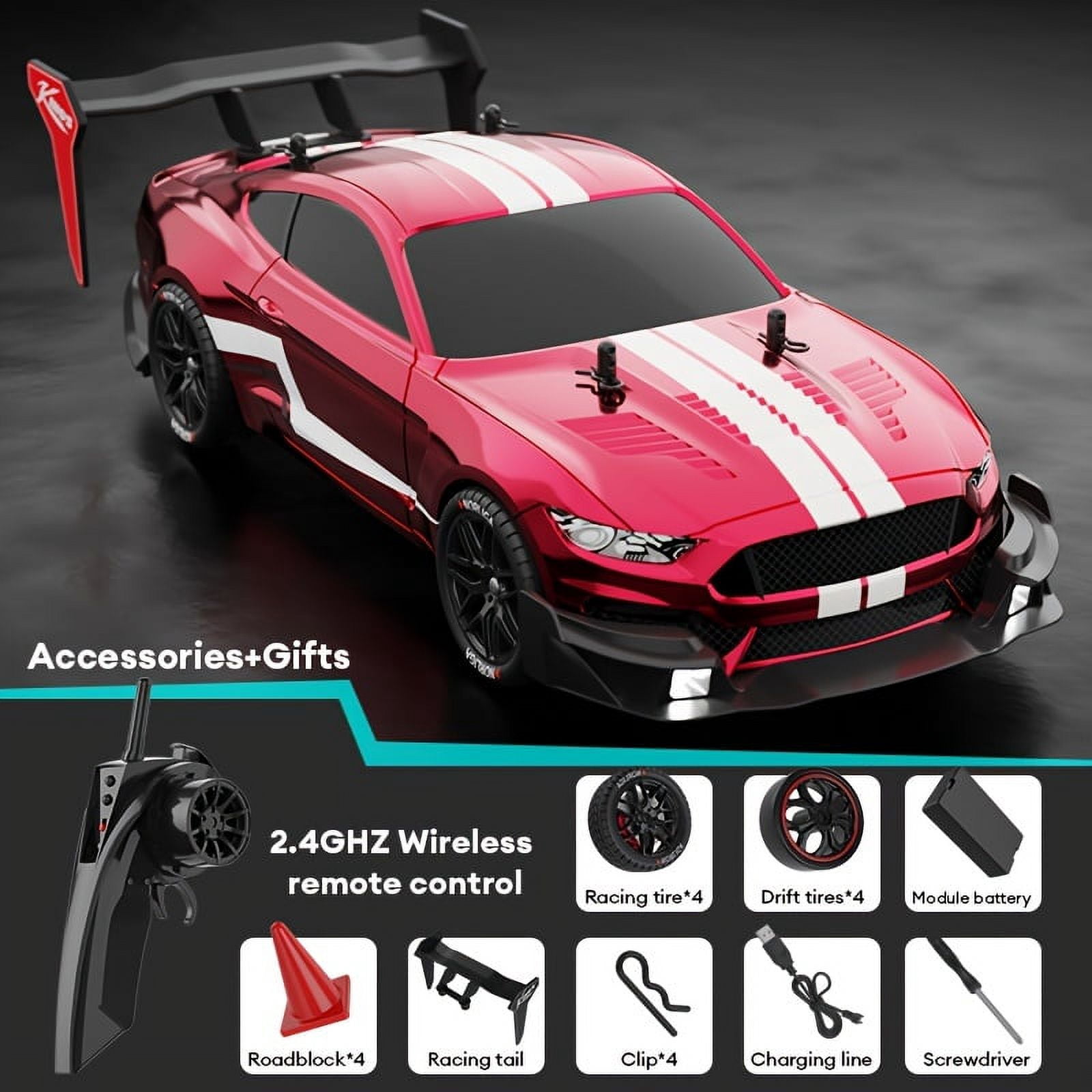 1 14 RC High-speed Drift Car 2.4G Wireless Remote Control Four-wheel ...