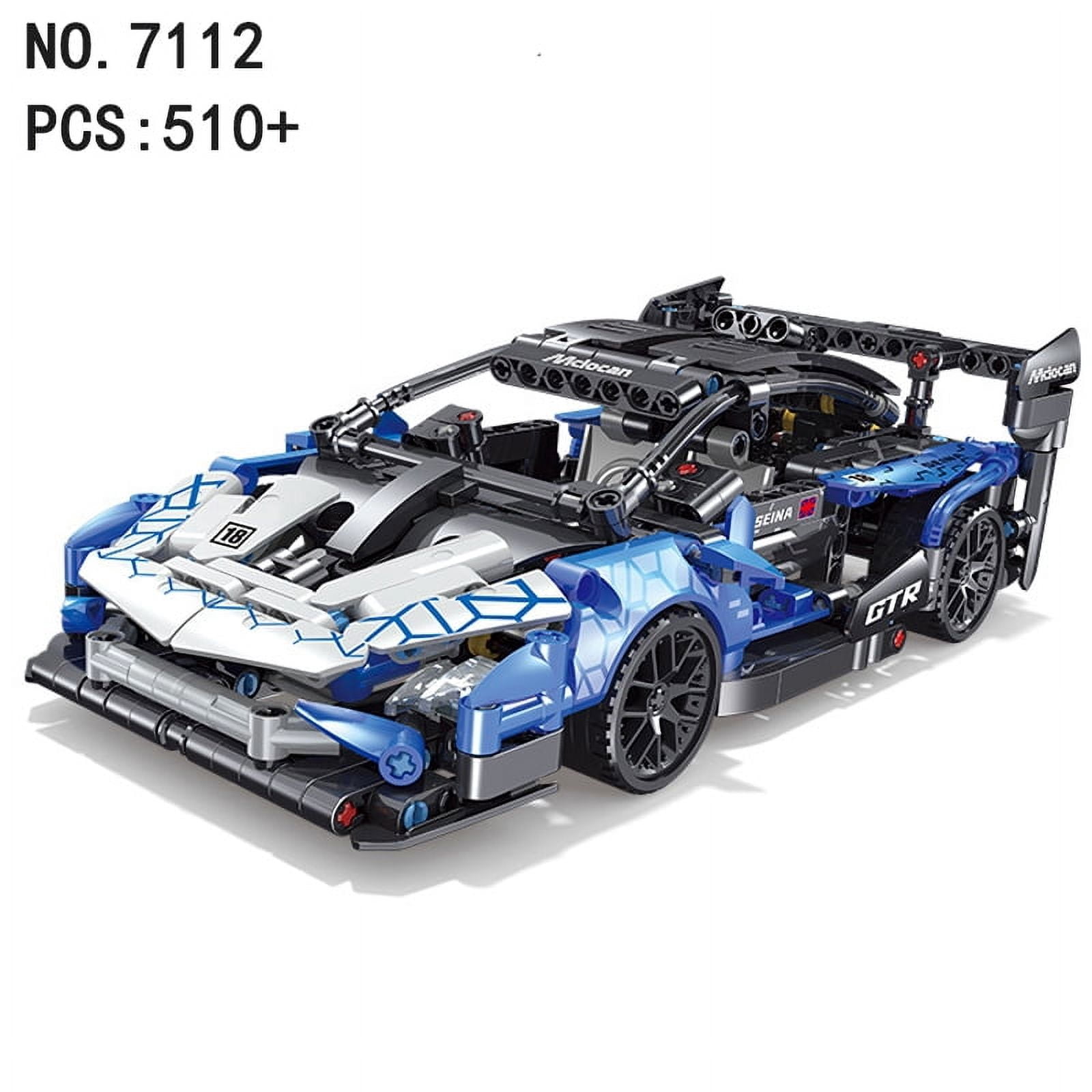 1:14 Racing Car Building Blocks Set Model Assemble Sport Vehicle Bricks ...
