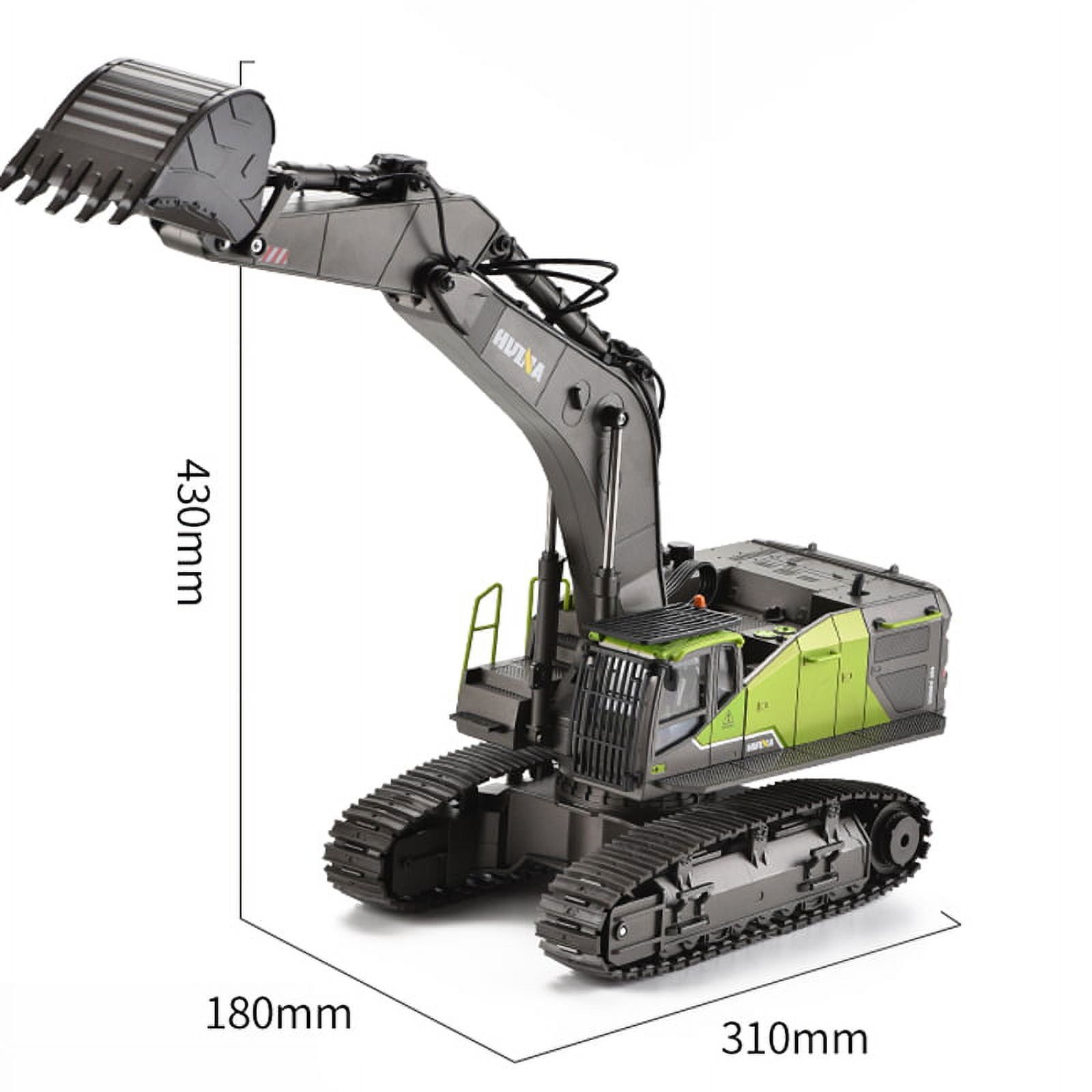 Huina 1/14 RC Excavator Model 593, Kids Heavy Equipment Toy with 2.4G ...