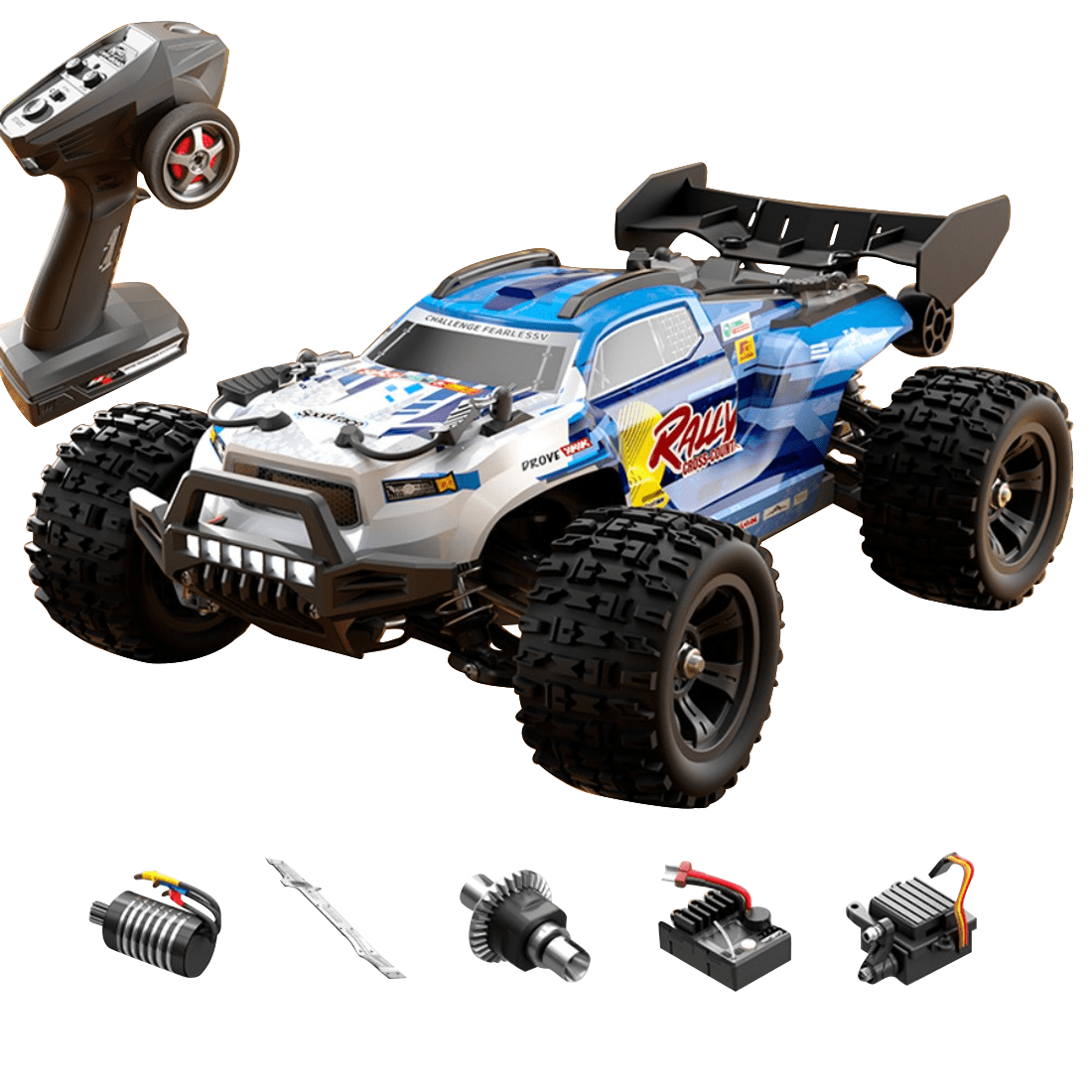 1/14 Scale Off-Road RC Car, 4WD All-Terrain High-Performance Remote ...