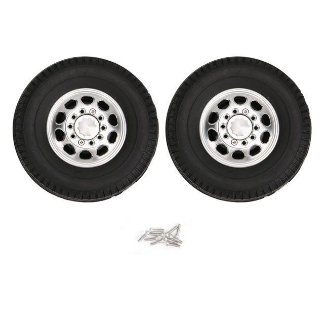 1/14 Scale RC Truck Tractor Front Wheels - Set of 2 with Aluminum Alloy ...