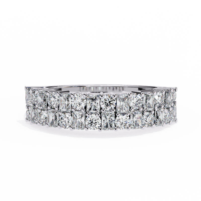 1.14 TW Radiant And Round Cut IGI Certified Lab Created Diamond, Double ...