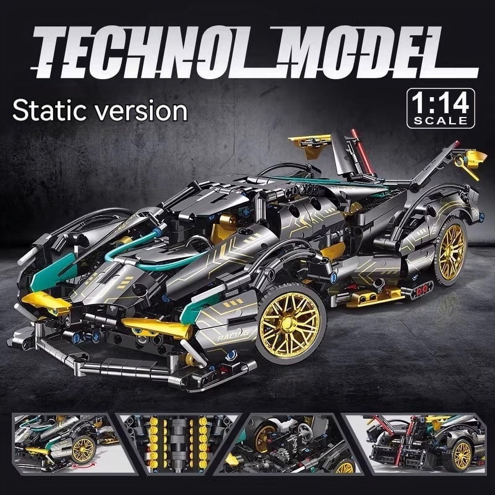 1:14 Technical Bugatti Building Blocks Lamborghini Hypercar Racing Car ...