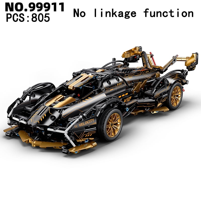 1:14 Technical Lambor Racing Car Building Blocks Set Model Assemble ...