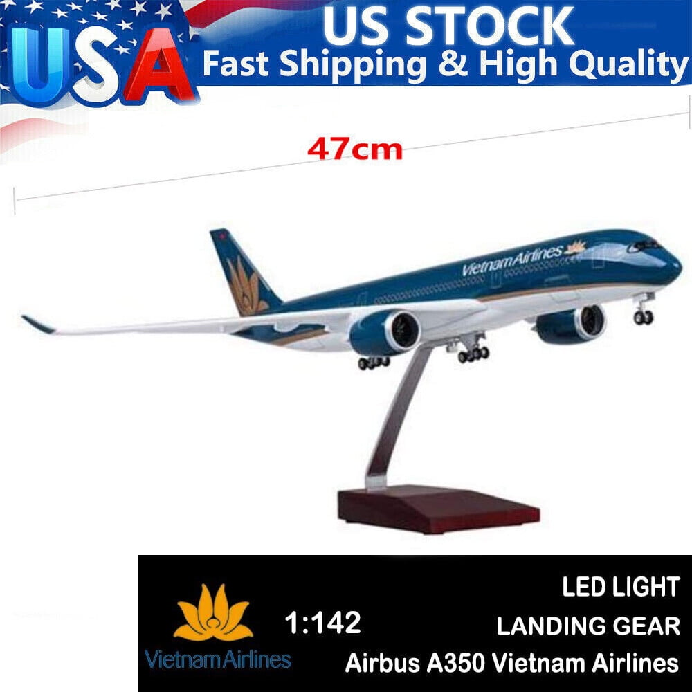 1/142 Vietnam Airlines Airbus A350 Simulation Airplane Model W/ LED ...