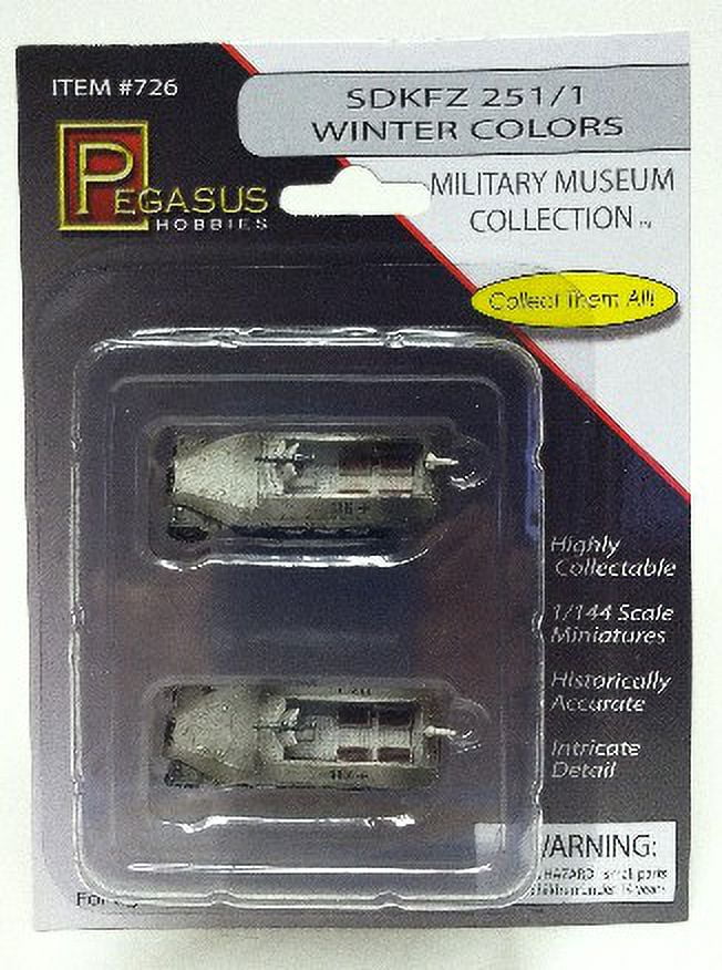 1/144 SdKfz 251/1 Halftrack (Winter Camouflage) (2) (Assembled ...