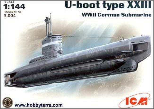 1/144 WWII German U-Boat Type XXIII Submarine - Walmart.com