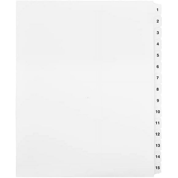 Alphabetical Index Dividers