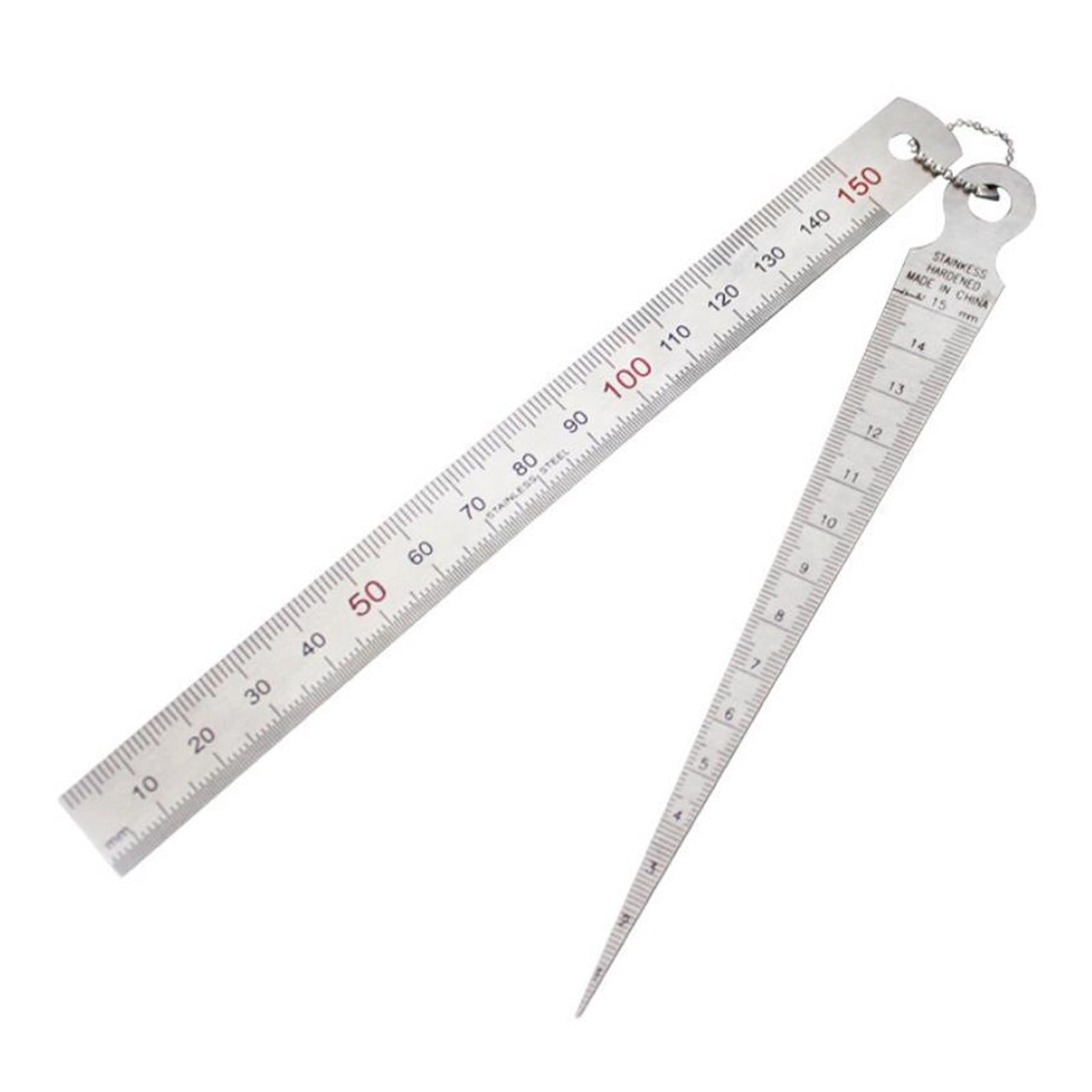 1-15mm Set Wedge Feeler Gauge Clearance Ruler Probe Taper Gauge Gap ...