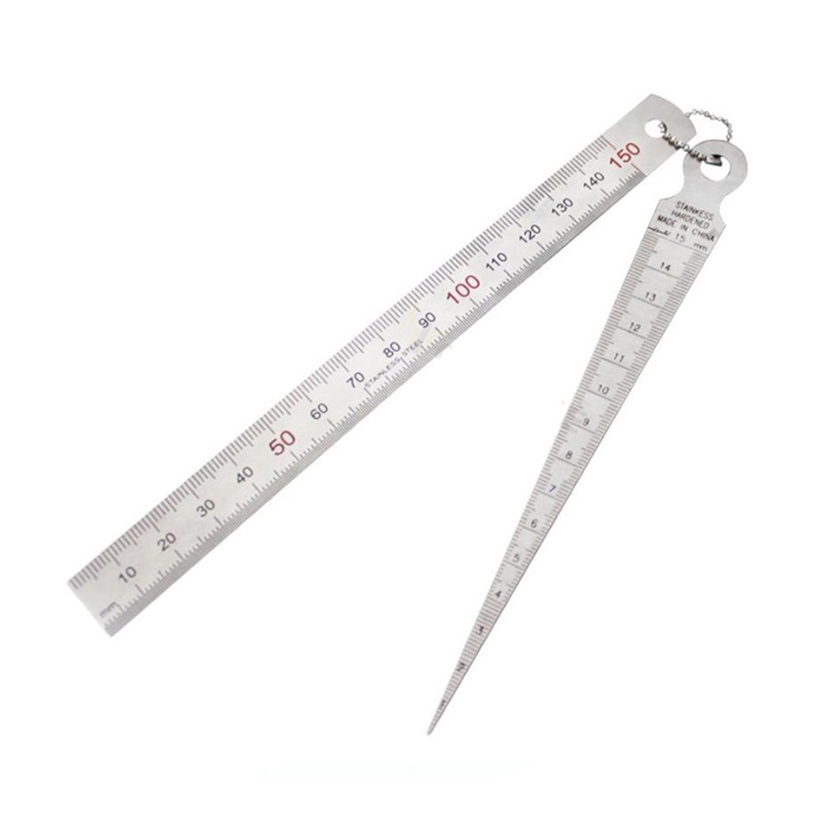1-15mm Set Wedge Feeler Gauge Clearance Ruler Probe Taper Gauge Gap ...