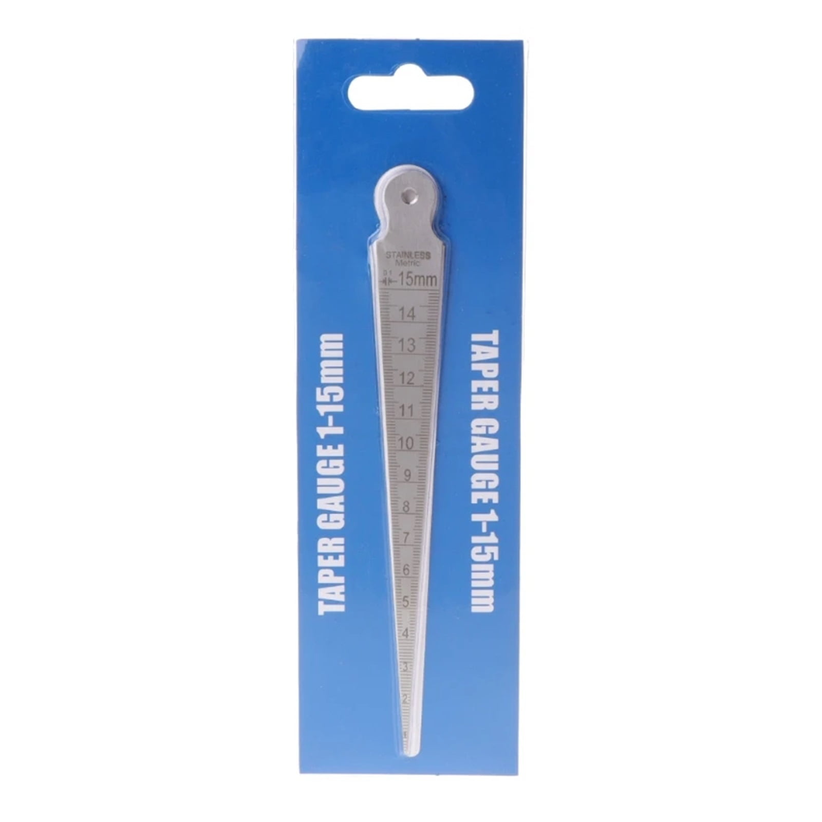 1-15mm Stainless Steel Taper Gauge Feeler Gap Hole Measuring Tool ...