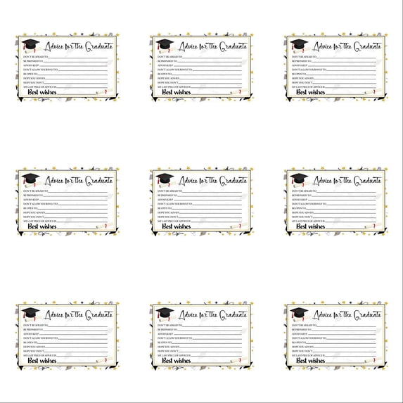 1-15pcs Double-Sided Graduation Ceremony Party Postcards Decorative ...