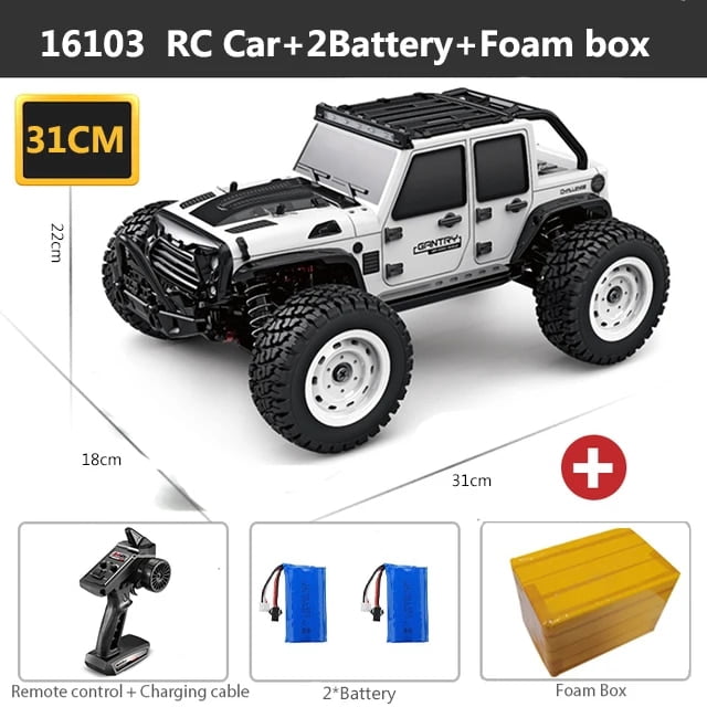 1:16 70KM/H Or 50KM/H 4WD RC Car With LED Remote Control Cars High ...