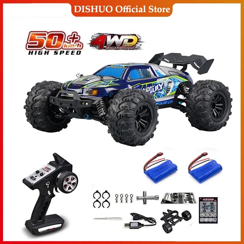 1:16 75KM/H or 50KM/H 4WD RC Car with LED Remote Control Cars High Speed Drift Monster Truck for ...