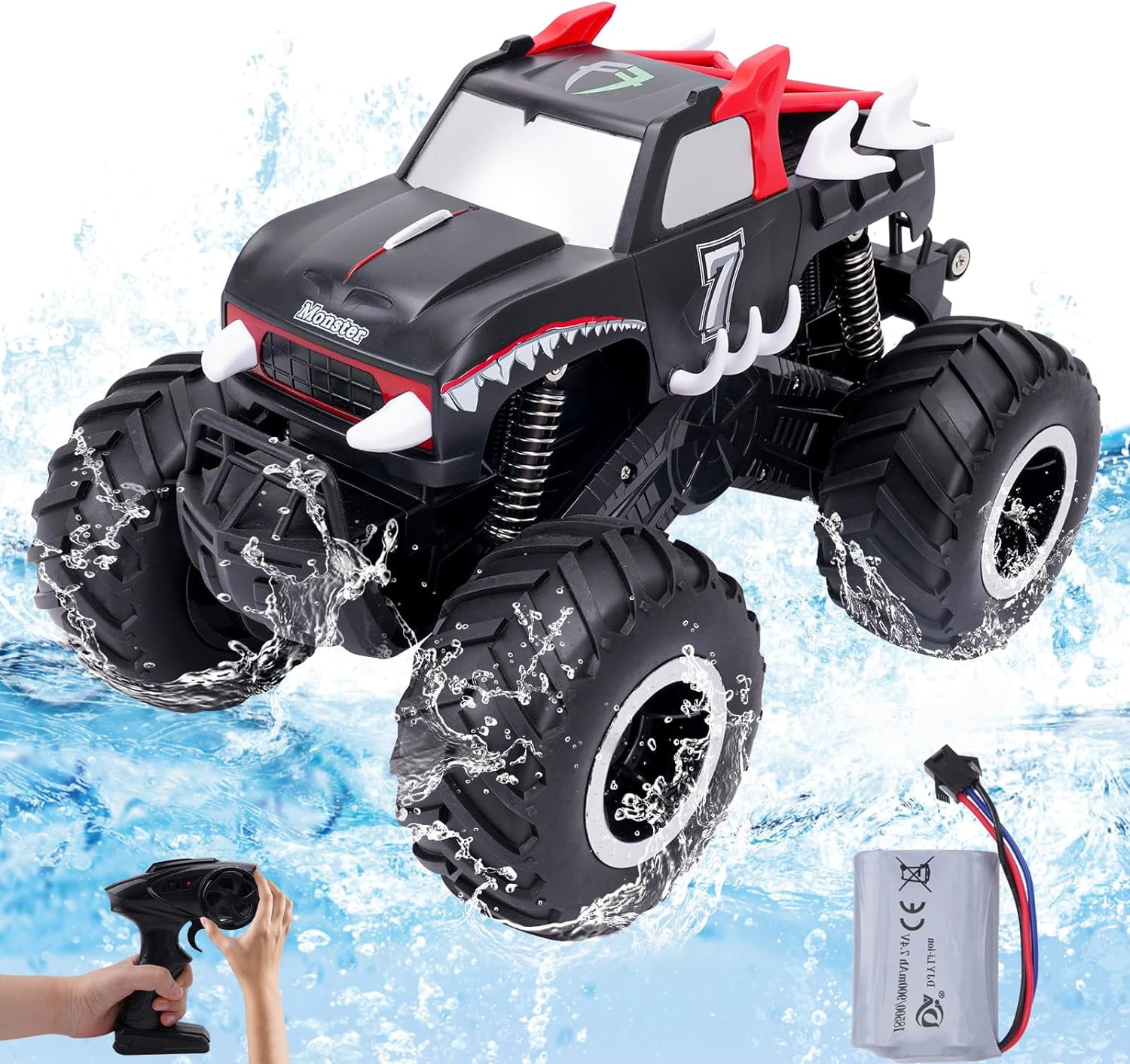 1:16 All Terrain RC Monster Truck 2.4GHz Off-Road Remote Control Car ...