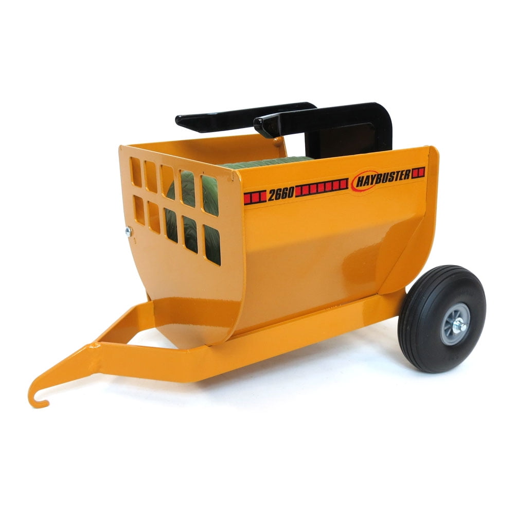 1/16 (Approx) Yellow Steel Haybuster Bale Processor With Bale By River ...