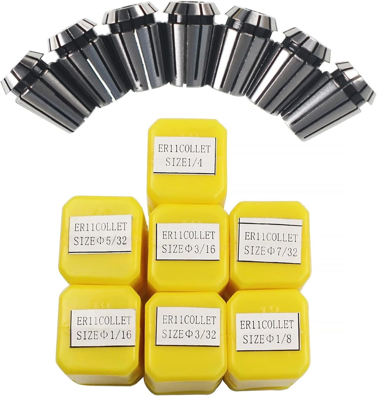 1/16 Inch - 1/4 Inch Super Precision Milling Tool 7-Pack Carbon Steel ...