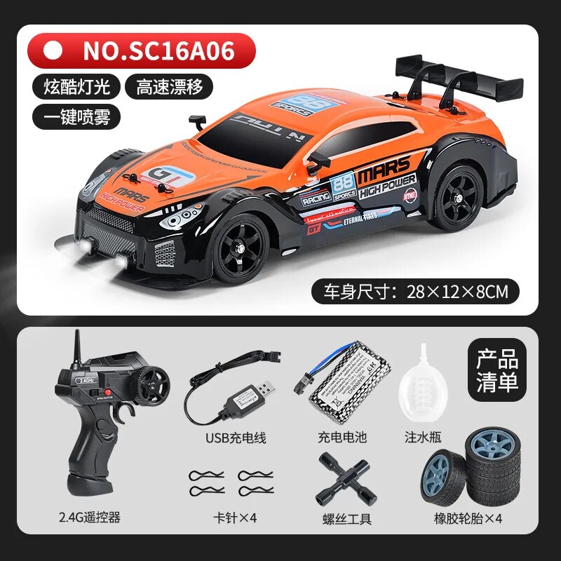 1:16 RC Car large four-wheel drive drift rc remote control car charging ...