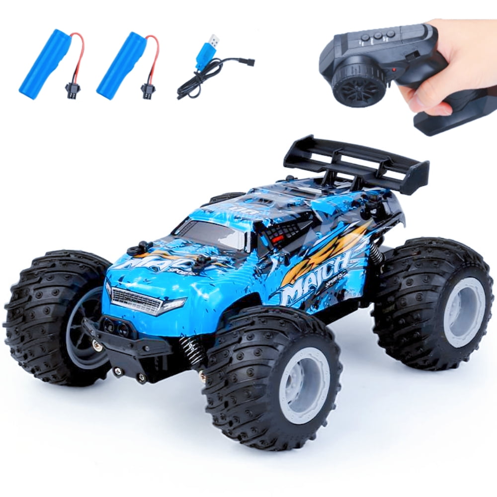 RC Cars Outdoor Toy, 1:18 4WD Monster Truck, DIY Building Kit, 2.4G ...