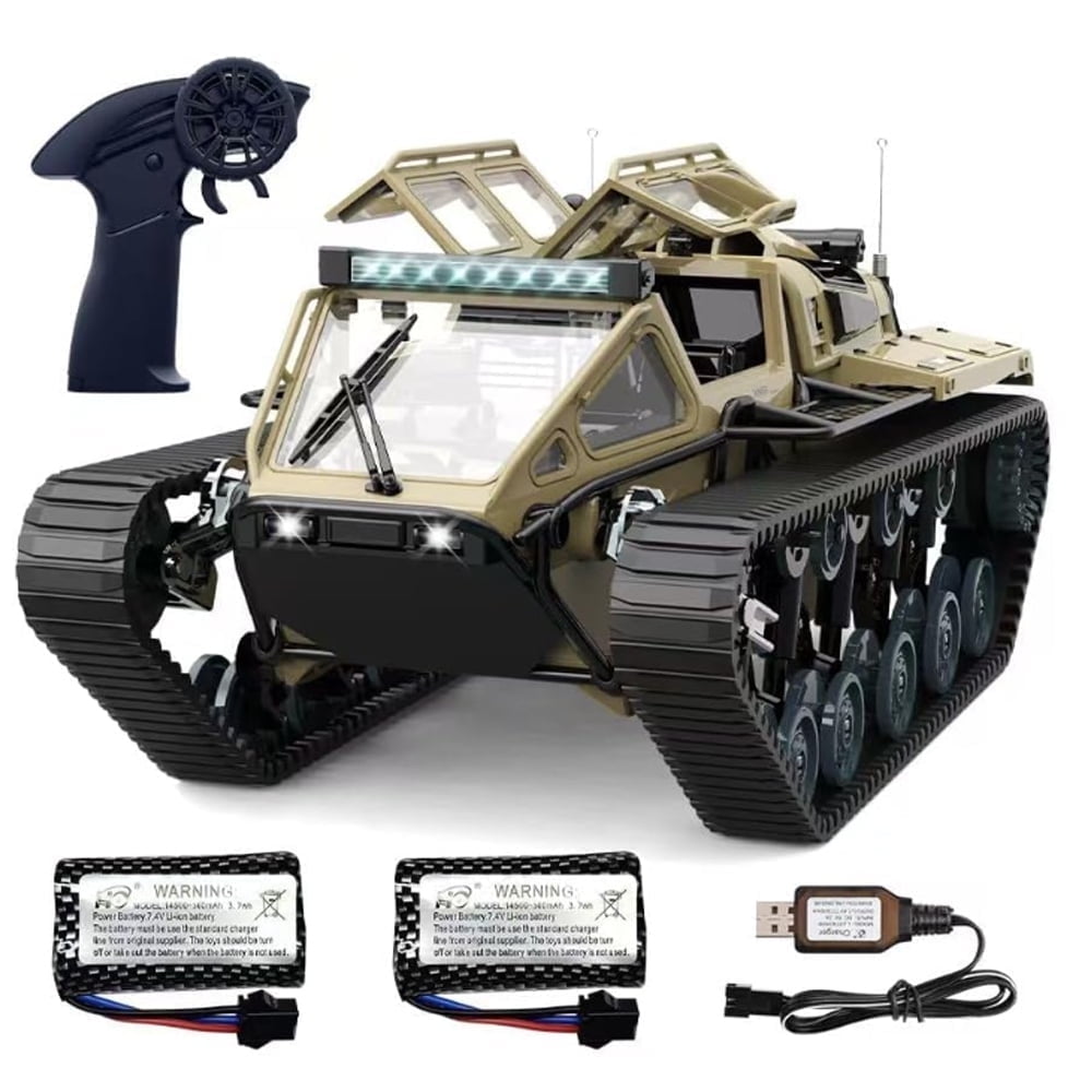 1:16 RC Tank Car,2.4Ghz Remote Control Crawler 10KM/H High Speed Tanks ...