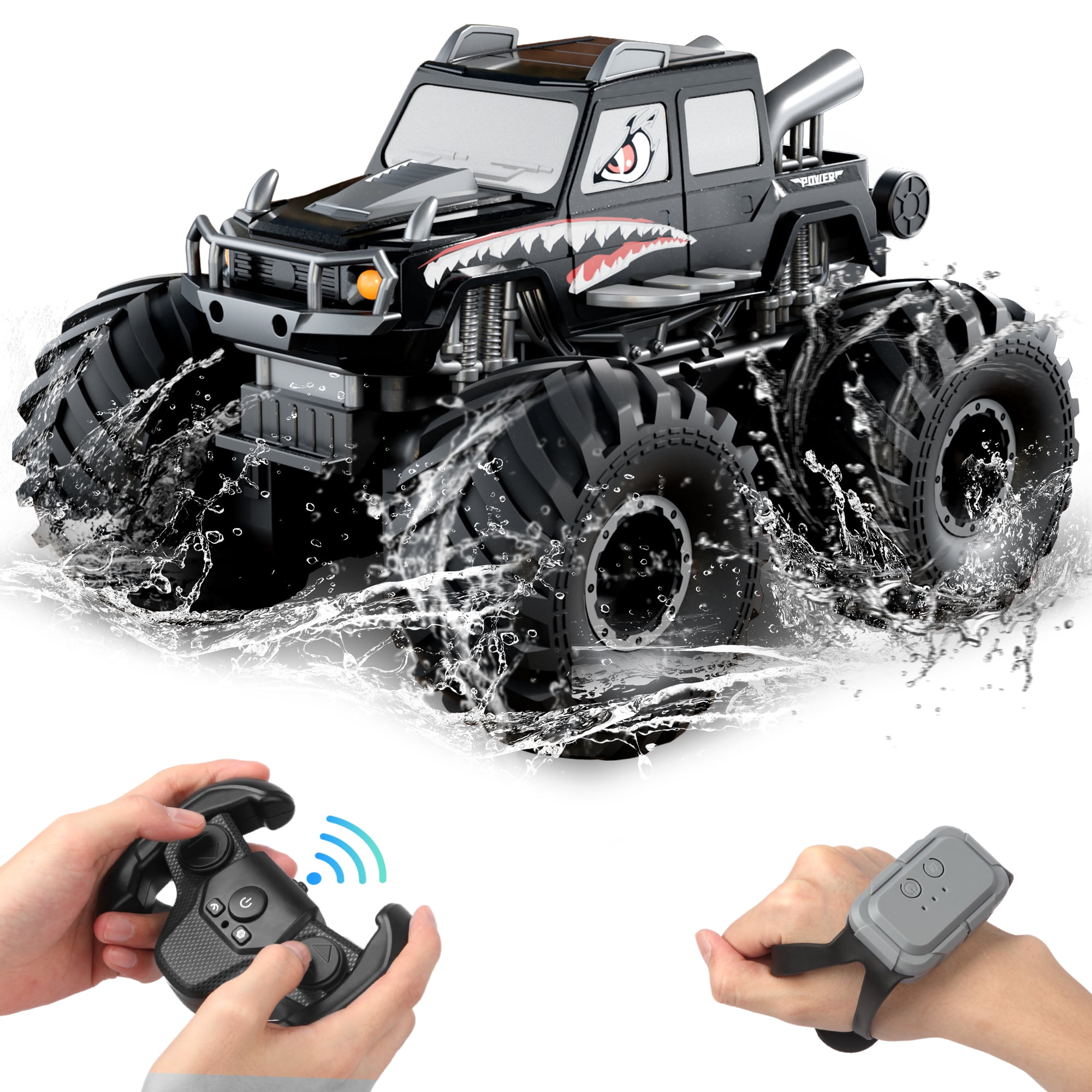 UUGEE RC Cars Monster Truck Toys,1:16 Amphibious Remote Control Car,4WD ...