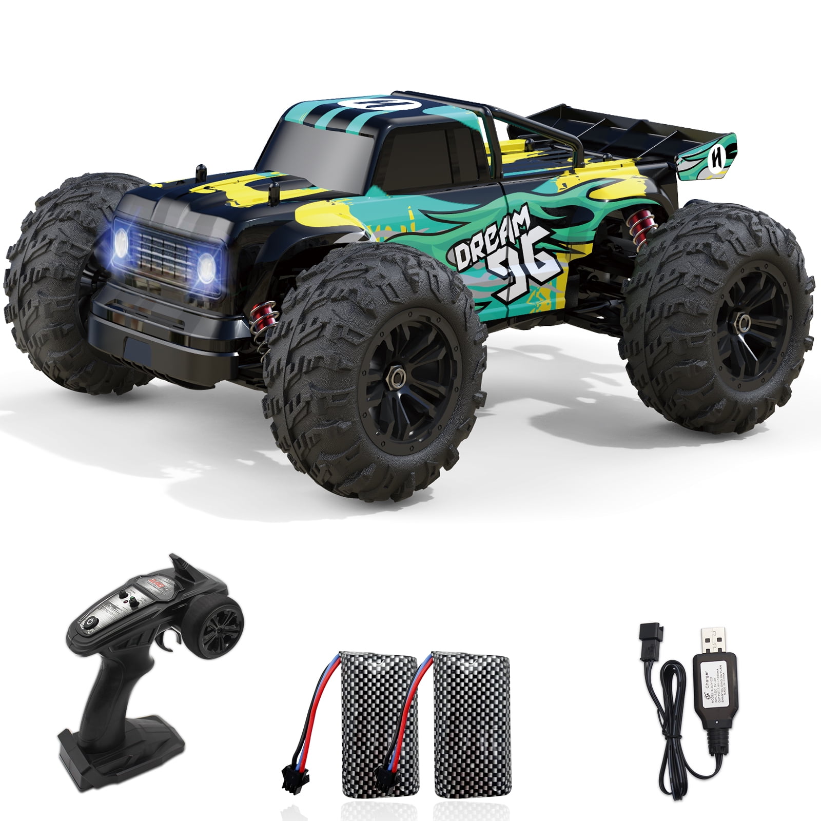 1:16 Scale Ready to Run Fast Remote Control Car, High Speed Jump RC ...