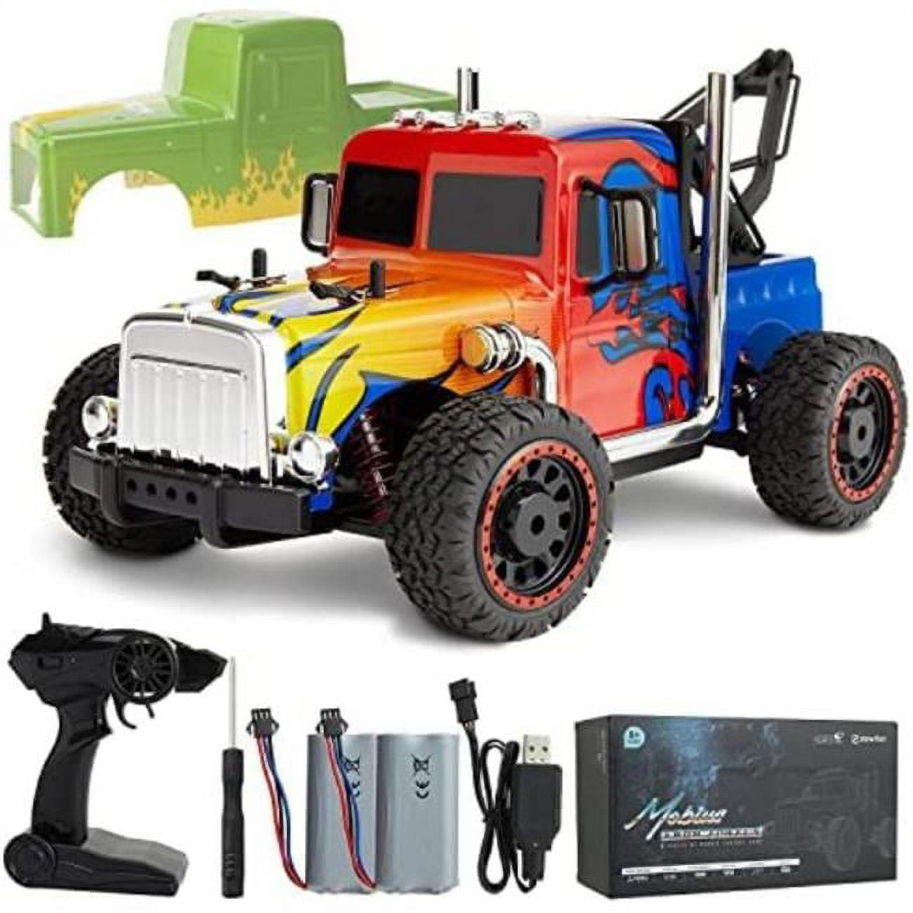 1-16 Scale Remote Control Car, 4WD High Speed 40 KMH All Terrains Off ...