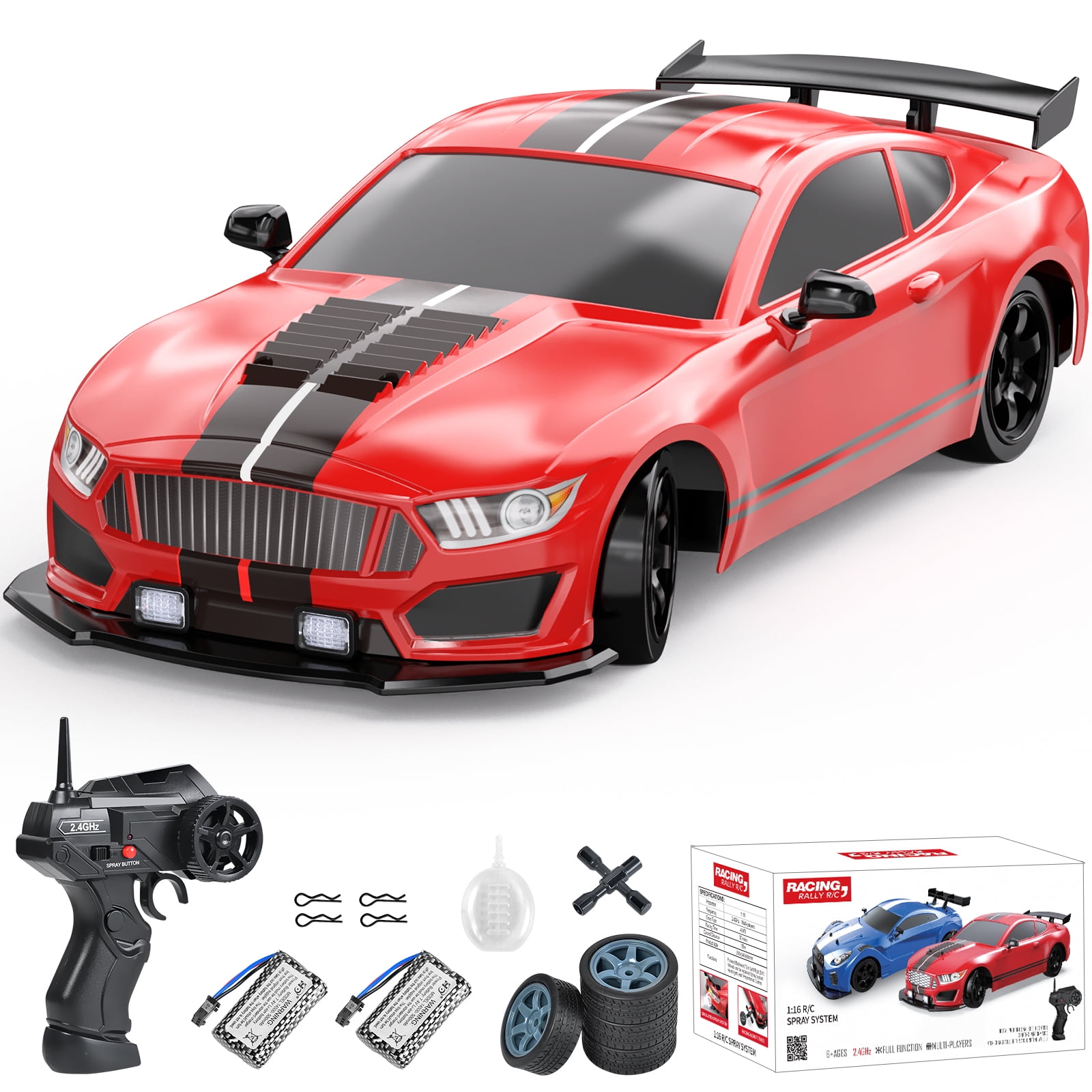 1:16 Scale Remote Control Car RC Drift Car, 4WD 18KM/H High Speed Model ...