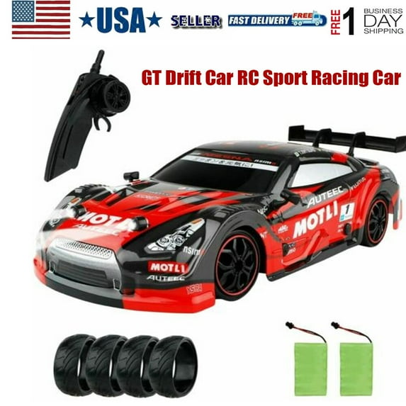 1/16 Super GT Drift Car Remote Control Sport Racing Vehicle 4WD RTR RC ...