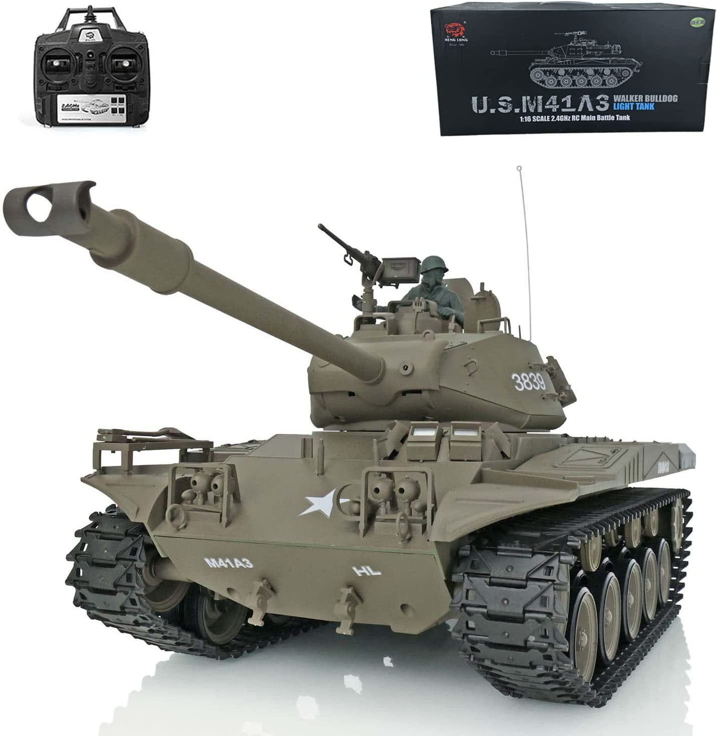 1/16 Tongde RC Tank Churchill Mk.VII Electric Infrared Battle Toys ...