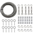 1/16 Wire Rope Kit,100FT Stainless Steel Cable Wire Rope, M5 ...