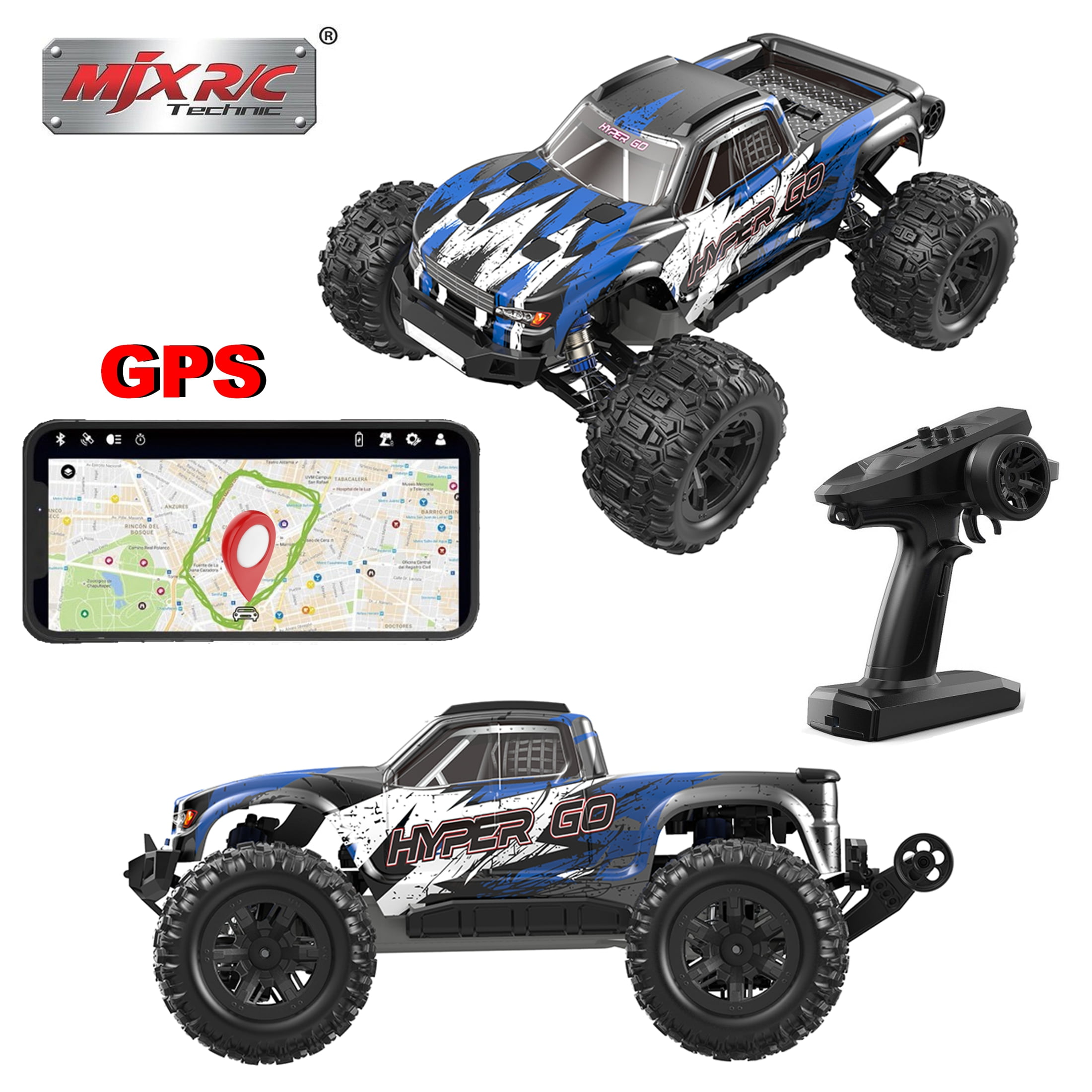 MJX H16H Hyper Go High Speed RC Truck 1:16 Off Road 4X4 Hobby Grade GPS ...