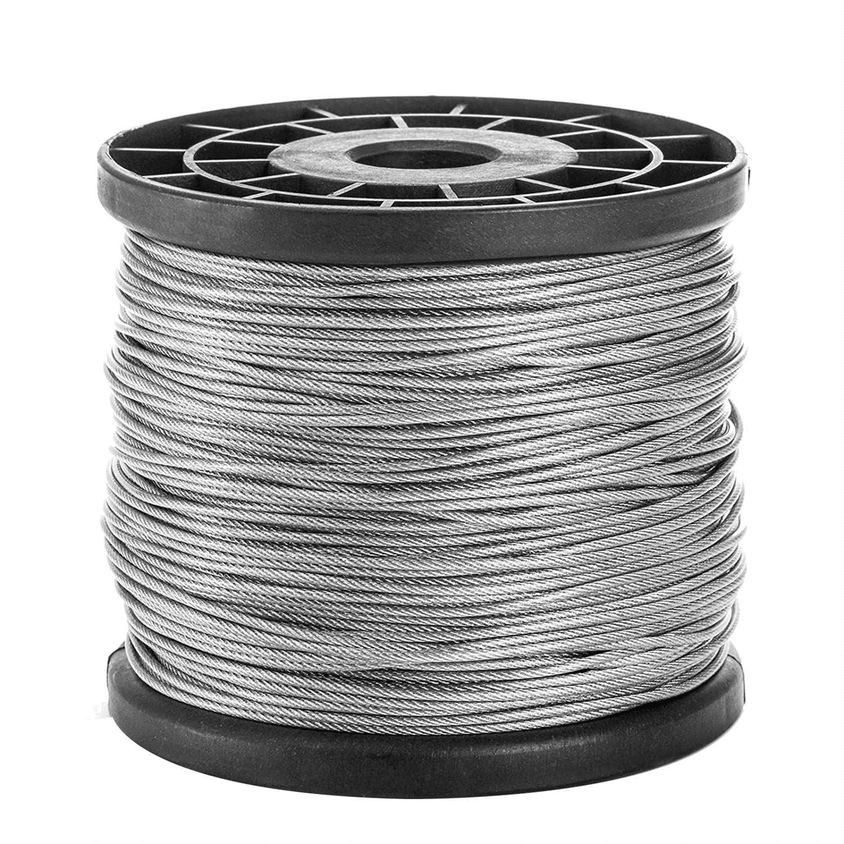 1/16Inch x 500Feet Wire Rope Cable, Braided Wire Stranded Rope Aircraft ...