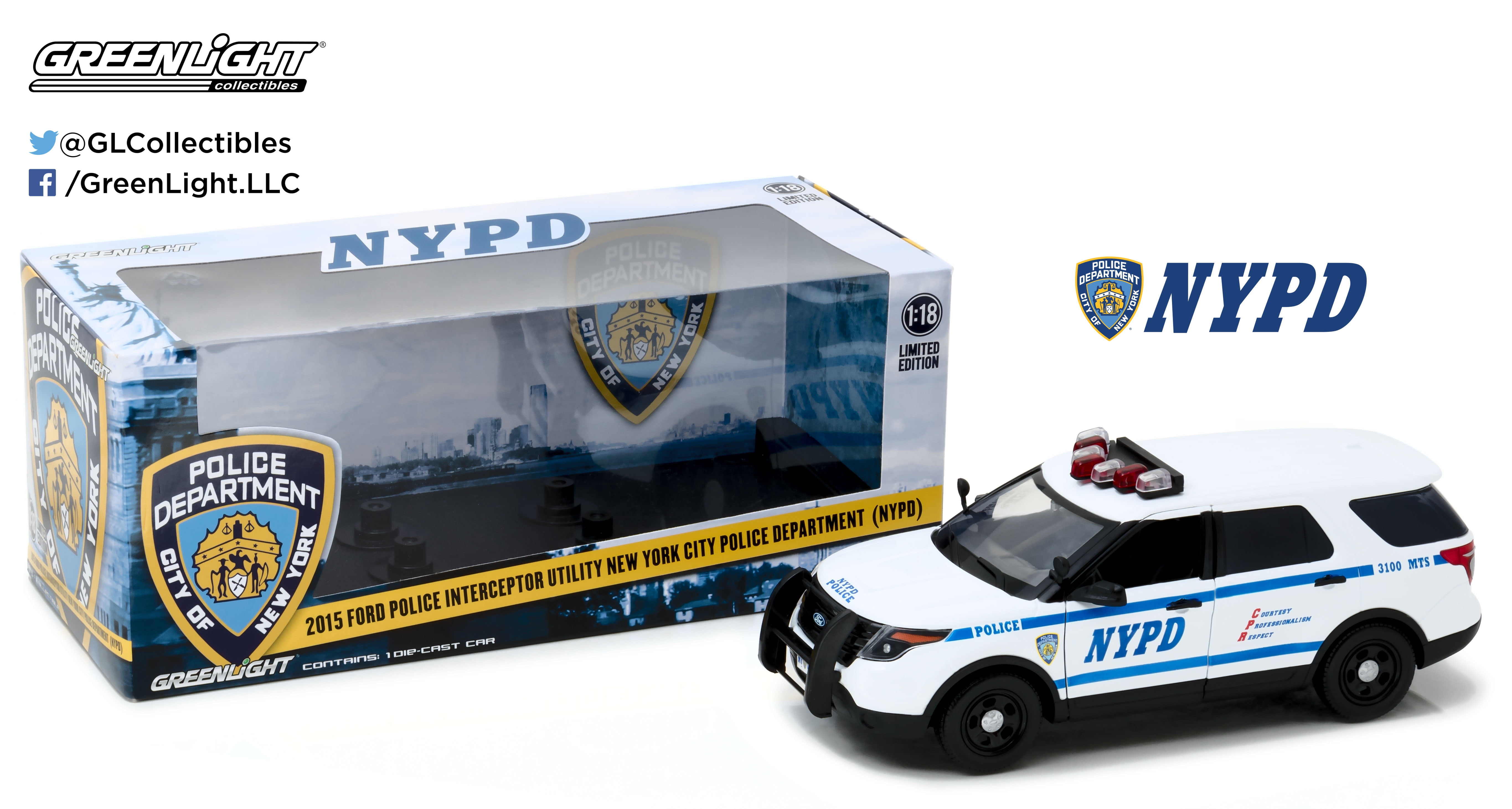 1:18 2015 Ford Police Interceptor Utility New York City 1:18 2015 Ford Police Interceptor Utility New York City