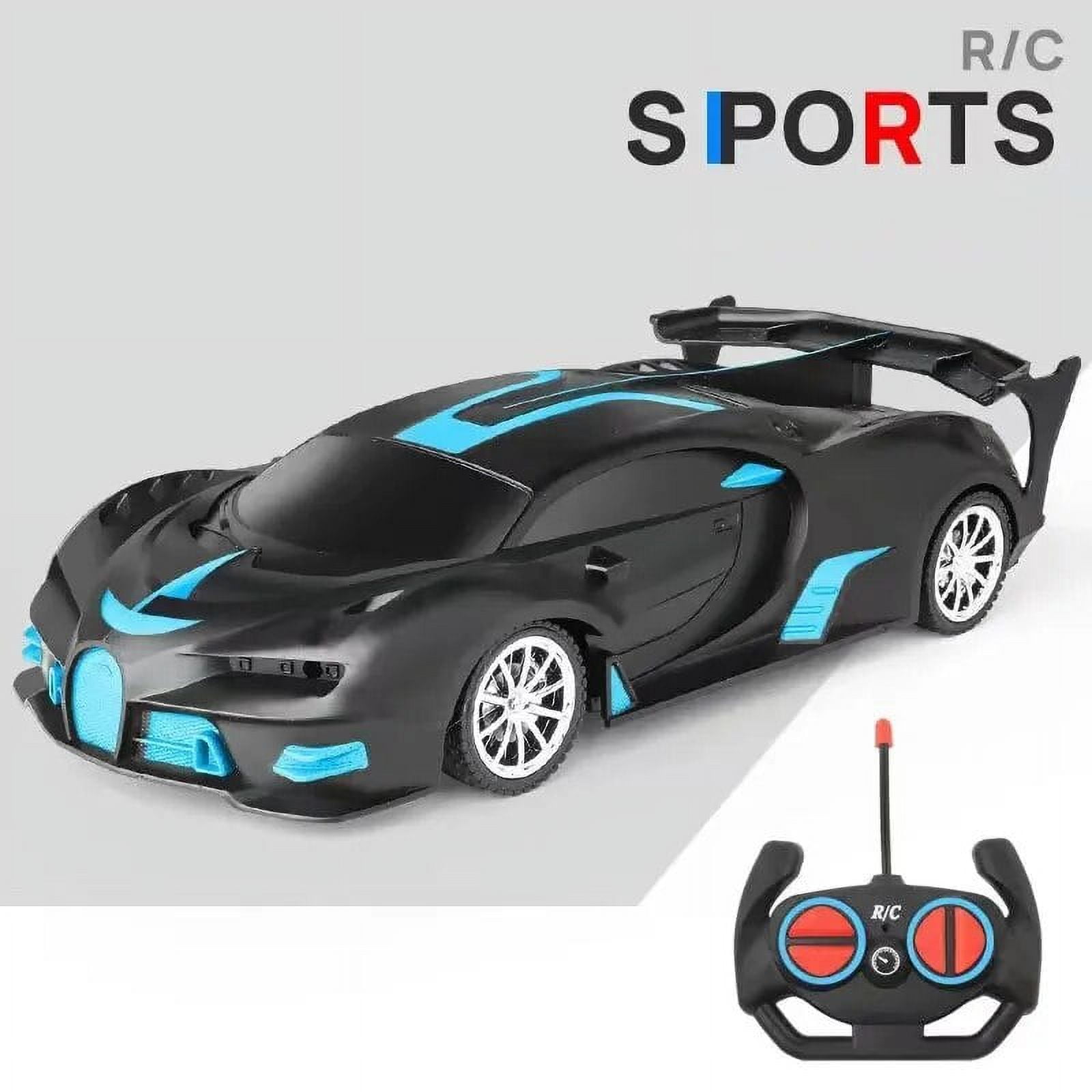 1:18 Chargeable RC Car High Speed 15km/h 2.4G Radio Remote Control Car With LED Light Toys for ...
