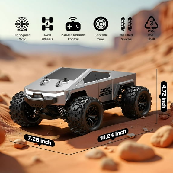 1:18 Fast RC Car 40 KPH High Speed 4X4 Remote Control Monster Truck ...