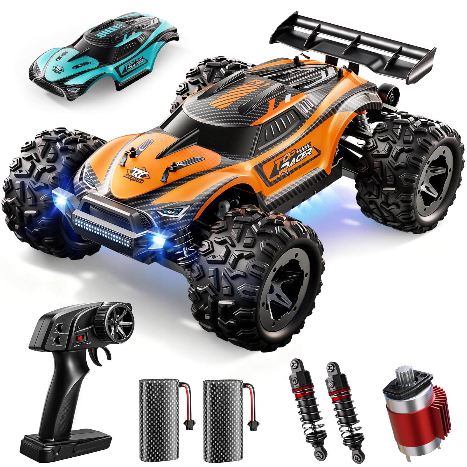1:18 Fast RC Cars for Adults - 38+ KPH Off Road Remote Control Car ...