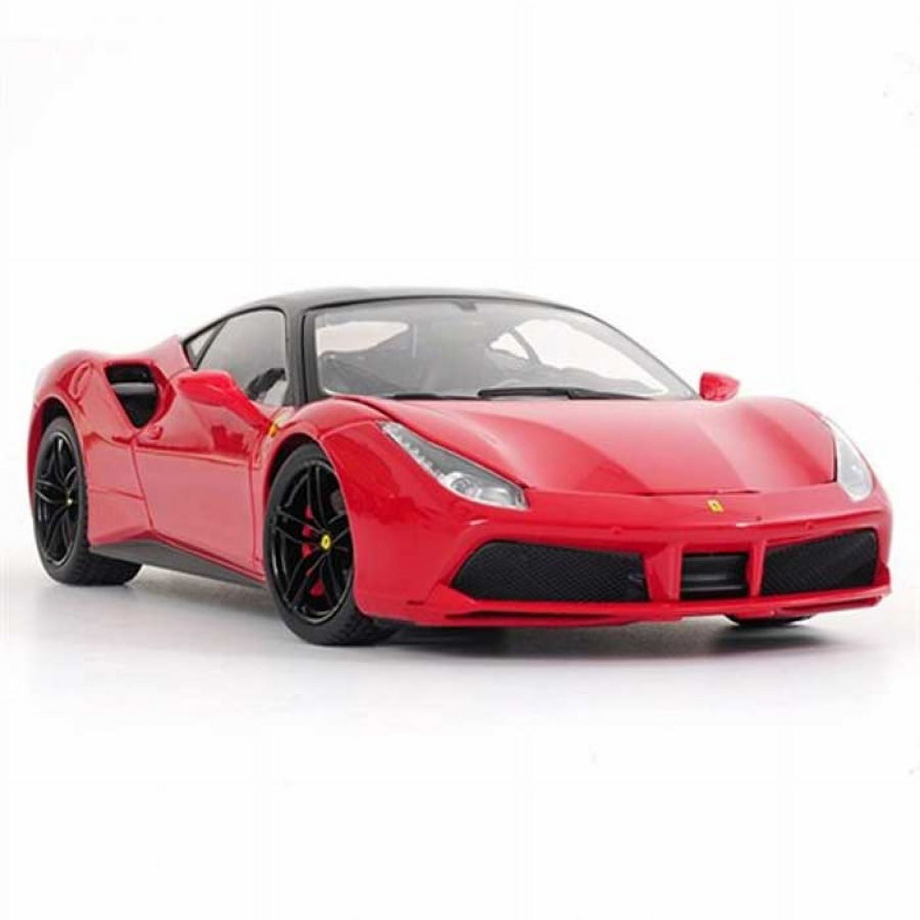 Bburago Ferrari 488 GTB Red, 1:18 Diecast Model, Detailed Engine ...