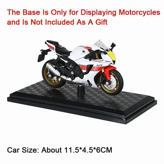 1:18 GSX1000R R1 Motorcycle Toy Alloy Body Rubber Tires CBR1000RR Shock ...