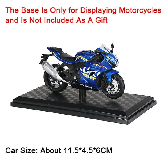 1:18 HAYABUSA GSX1000R R1 Motorcycle Toy Alloy Body Rubber Tires ...